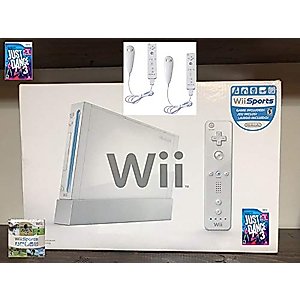 Nintendo Wii Console Bundle with Just Dance 3, Wii Sports & 2 Controllers