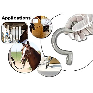 HCLLPS Replace Trailer Tie Loop 2" I.D. Aluminum Bolt-On Lashing Rope Tie Down Ring Horse (2 Pack)