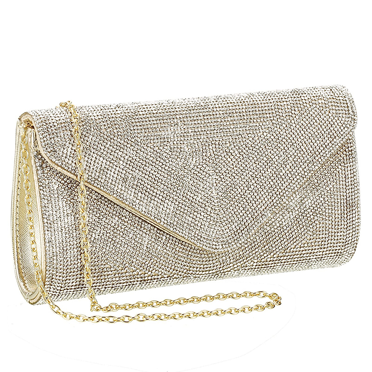 KamostarX Evening Bag for Women,evening purses and clutches gold clutch purse evening handbags Crossbody Shoulder Wedding Bride Purse