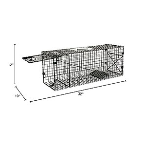 Humane Way 914048 Live Animal Trap, Medium 32"x12"x10"