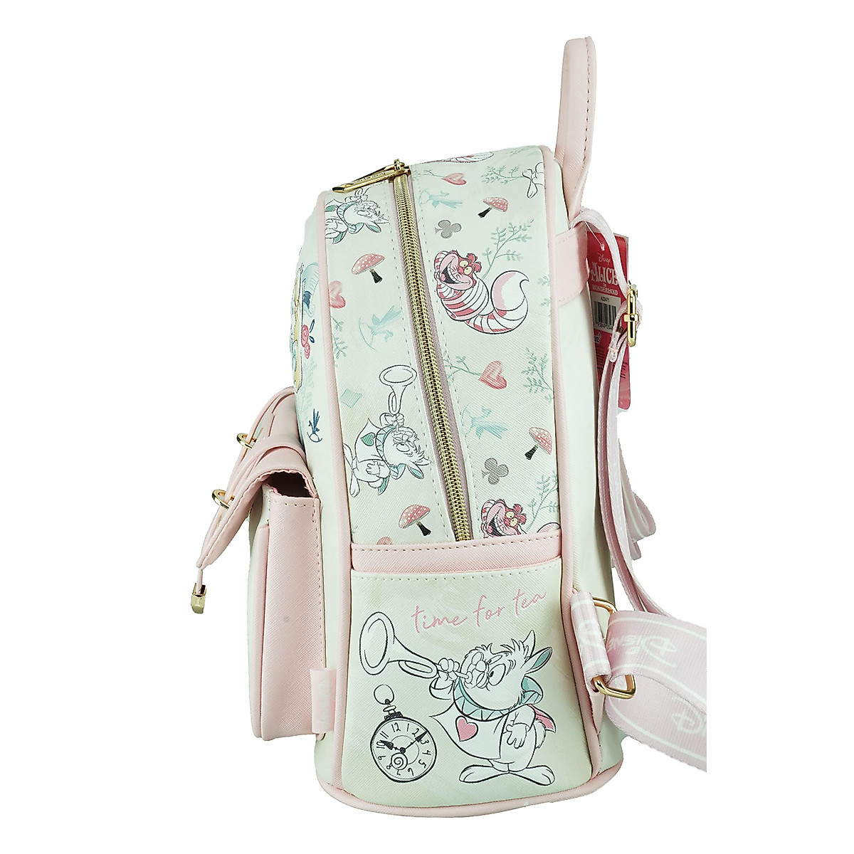 Disney Alice in Wonderland Wondapop 11 Inch Vegan Leather Mini Backpack