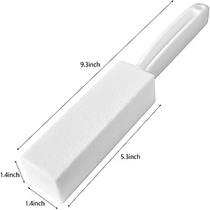 4TH Pumice Stone for Toilet Bowl Cleaning,Powerfully Remove Stubborn Stains： Limescale,Hard Water Ring,Calcium Buildup,Iron,Rust