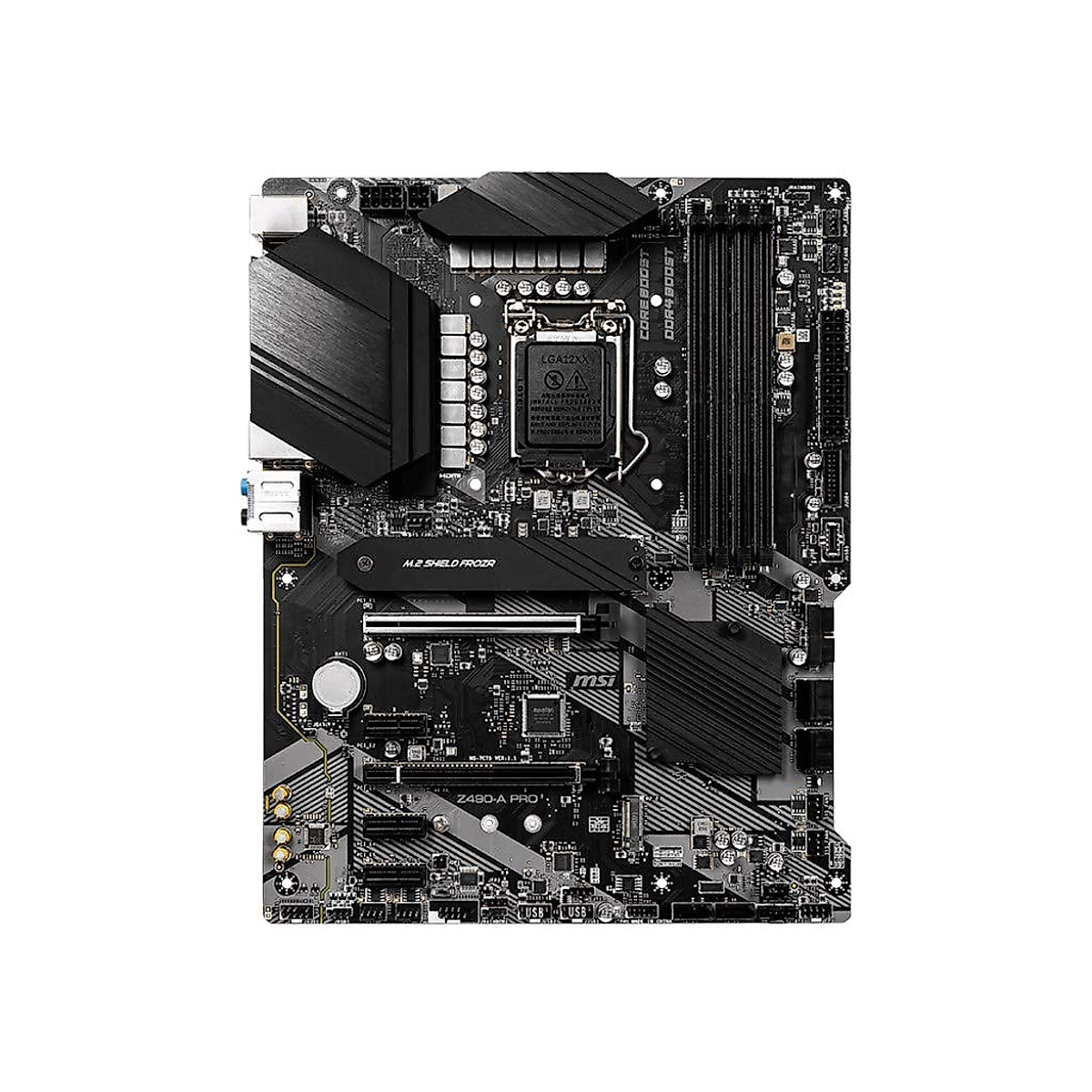 MSI Pro Intel Z490 LGA 1200 ATX DDR4-SDRAM Motherboard
