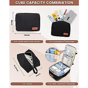 LOVEVOOK Large Travel Backpack for Women & Men, 40L Carry on Backpack for Airplanes, TSA Personal Item Travel Bag fits 17" Laptop, Waterproof Travel Essentials Airline Approved with 3 Packing Cubes