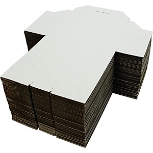 (10) Standard Fold-Up White Cardboard Single CD Jewel Case Mailers - CDBC01 - Shipping Boxes