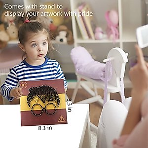 craftstring String Art Kit for Kids and Adults, All-in-One, DIY 2 Large String Art Canvases-Harry Potter and Owl Edition