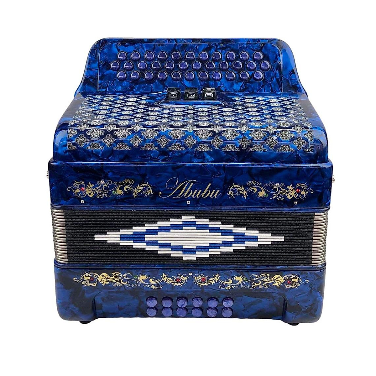 Abubu 34-Key Accordion 3412 GCF (Blue)