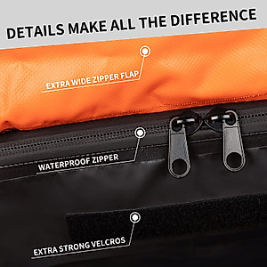 Car Rooftop Cargo Carrier Bag, 15 Cubic Feet Waterproof Heavy Duty 720D Car Roof Luggage Bag for All Vehicle with/without Racks - Storage Bag, Anti-Slip Mat, 4 Door Hooks