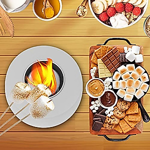 Tabletop Fire Pit, Smokeless Ethanol Alcohol Fire Pit, Portable Concrete Fire Bowl Pot, Indoor Outdoor Garden Patio Personal Fireplace, Home Decor, Long Time Burning Thanksgiving Day Chiristmas Gifts