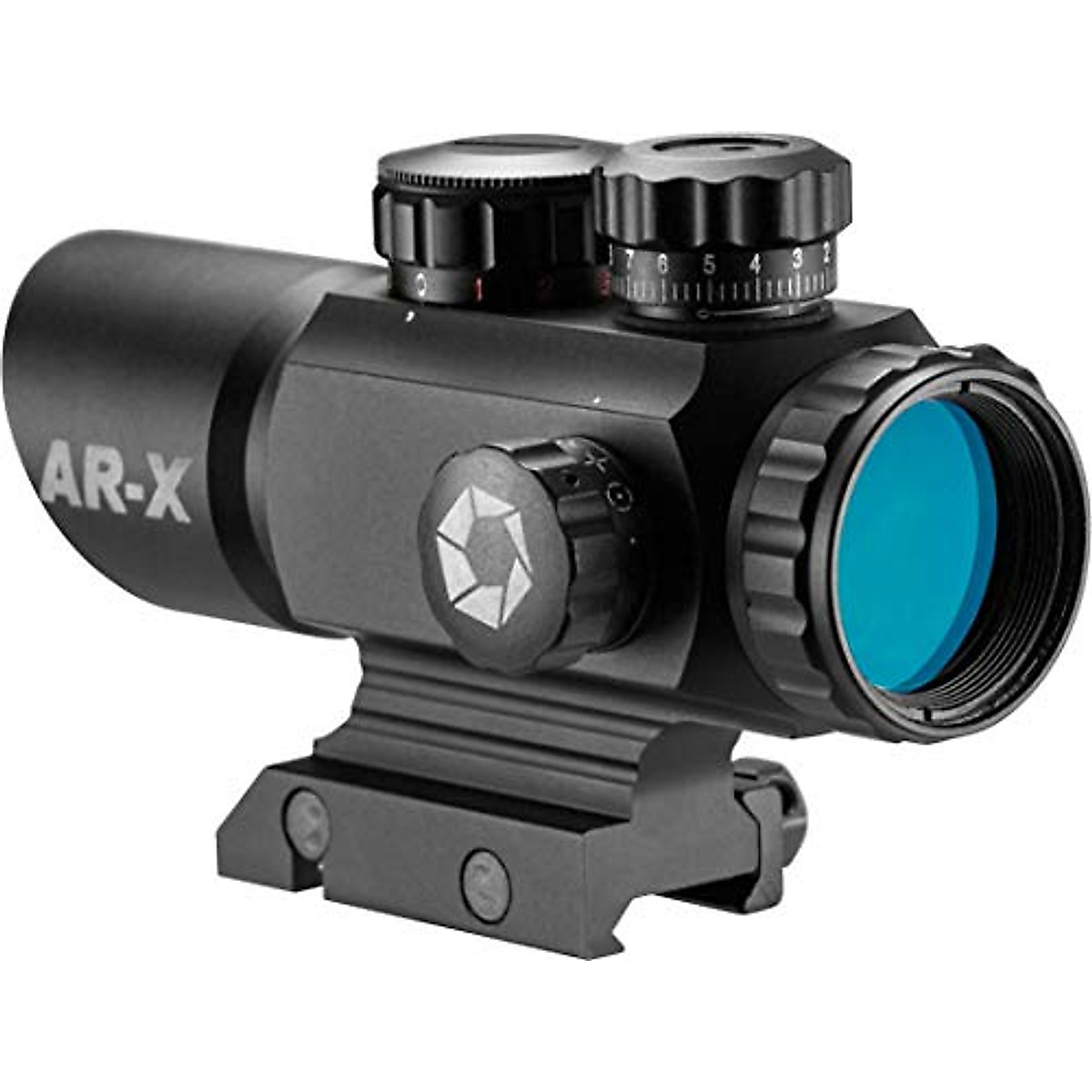 Barska AC12176 1x35 Red Dot Rifle Scope Illuminated Red/Green Multi Reticle with Mount, Matte Black
