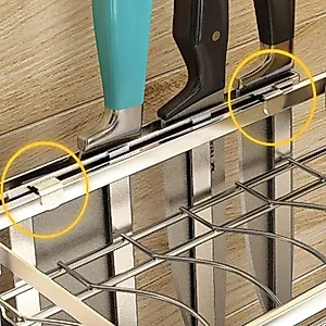 KLHDGFD Drain Rack-Stainless Steel Kitchen Dish Drying Rack 2-Tier Wall Floor Mounted