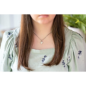 Heartland Store Sterling Silver Women's Triple Slide Rose with Miraculous Pendant + 18 Inch Rhodium Plated Chain & Clasp