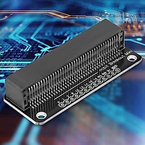Micro:Bit Edge Connector, Bit Board To A Breadboard Extension Board 2.54Mm Pin, Microbit BBC Expansion Board(black)