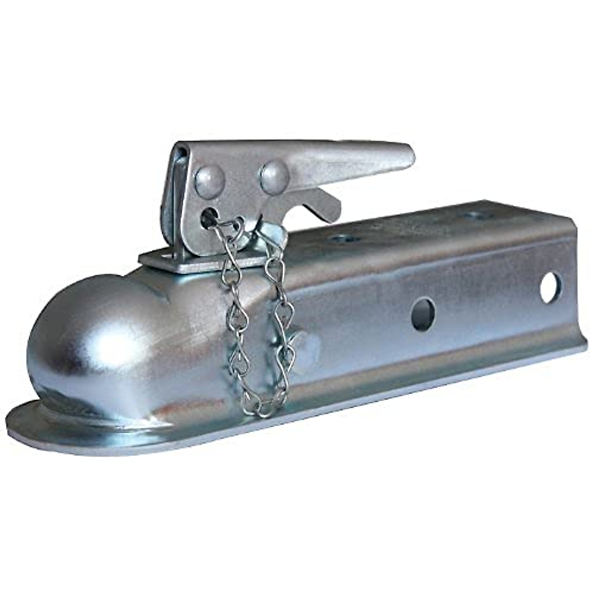 Husky 87073 2" Ball 2" Width Straight Coupler with Chain , Grey