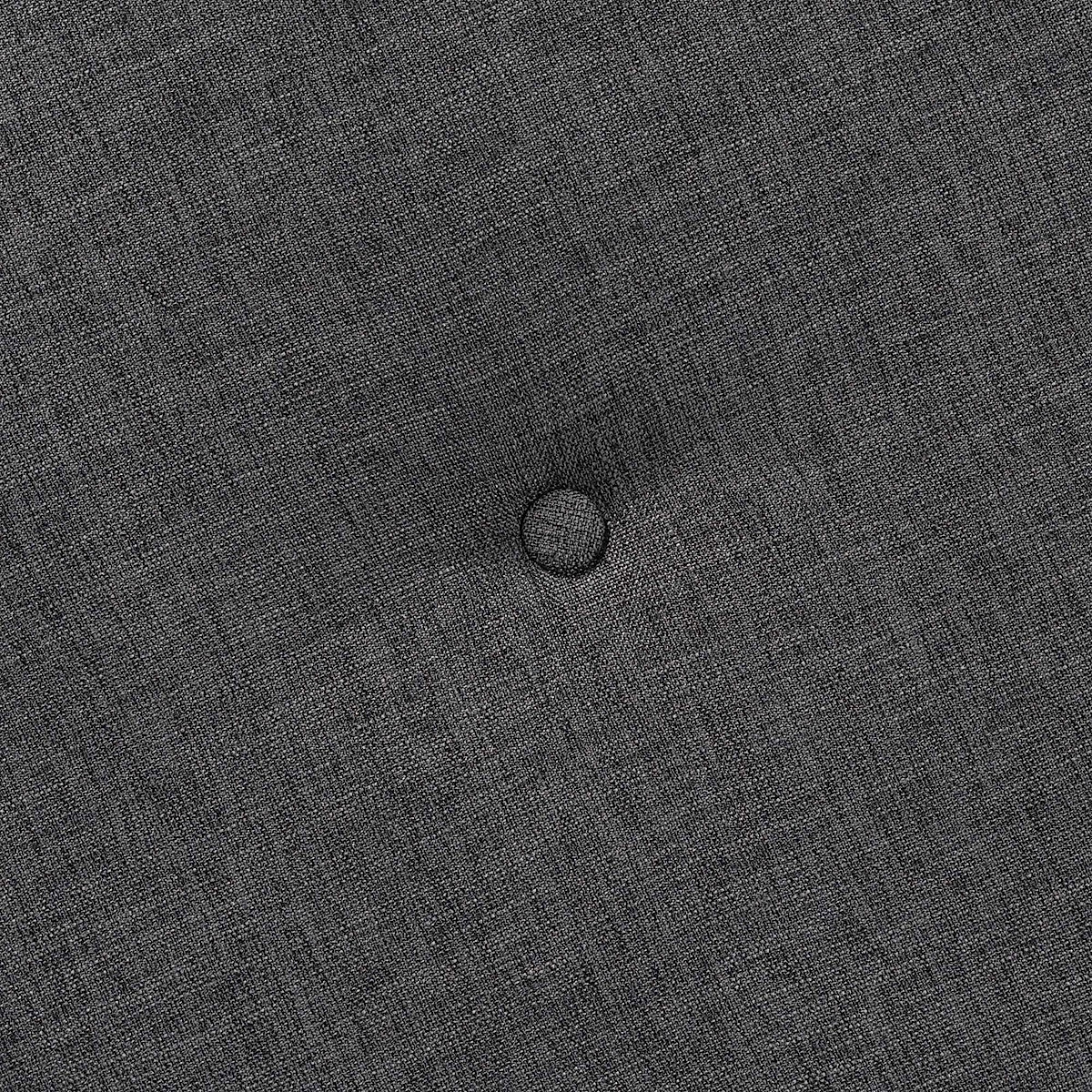 Baxton Studio Iliana Footstool, One Size, Dark Grey/Walnut Brown