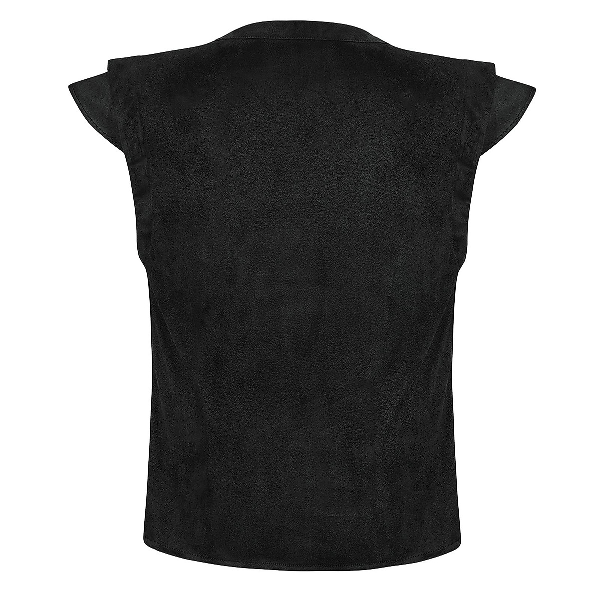 Arplvf Pirate Costume Men Renaissance Vest Medieval Costume Men Viking Ren Faire Vest Black Gothic Vest M