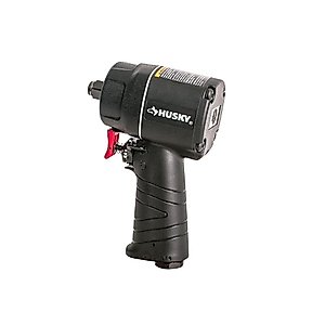 HUSKY H4435 1/2" Compact Impact Wrench Air Tool, Black