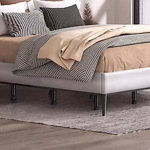 Tuklye Adjustable Bed Support Legs Bed Frame Center Support Leg for Bed Frame,Cabinet and Wooden Furniture 4PCS (7.1" ~ 13.4")