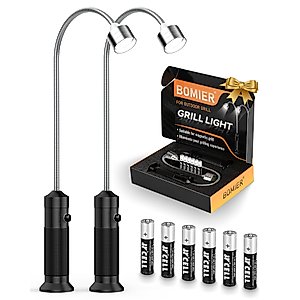 Grilling Gifts for Men, 2 Pack Magnetic Grill Lights for Outdoor Grill, Gifts for Dad, BBQ Gifts for Men, Grilling Accessories, Smoker Accessories Gifts, Men Gifts, Gifts for Him, Gadgets for Men
