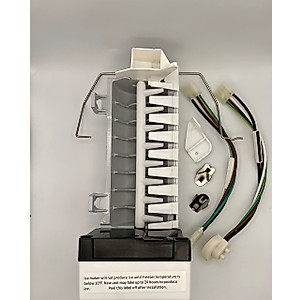 Edgewater Parts W10190966, AP6016628, PS11749920 Ice Maker Compatible with Whirlpool Refrigerator Fits Model# (ASD, BRS, CS2, ED2, ED5, IS2, ID5, MSD, TS2, WSR)