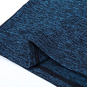 Fulbelle Thermal Fleece Long Sleeve Workout Shirts Women,Thumbhole Fall Fashion Winter Outdoor Running Casual Blouses Exercise Sweatshirts Athletic Performance Sweater Pullover Dark Blue Small