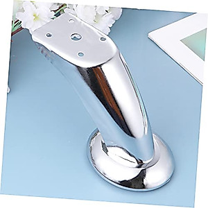 DOITOOL 4pcs 5 Metal Bed Riser Iron Furniture Riser Bed Support Leg Tool Home Accessories Non-Slip 5 Holes Legs Silver Pig Feet Household Storage Cabinet Metal Legs Furniture Support