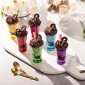 M&N HOME Colorful Shot Glasses - Fun Bachelor Party Decorations or Bar Glasses - 2 ounce Set of 6