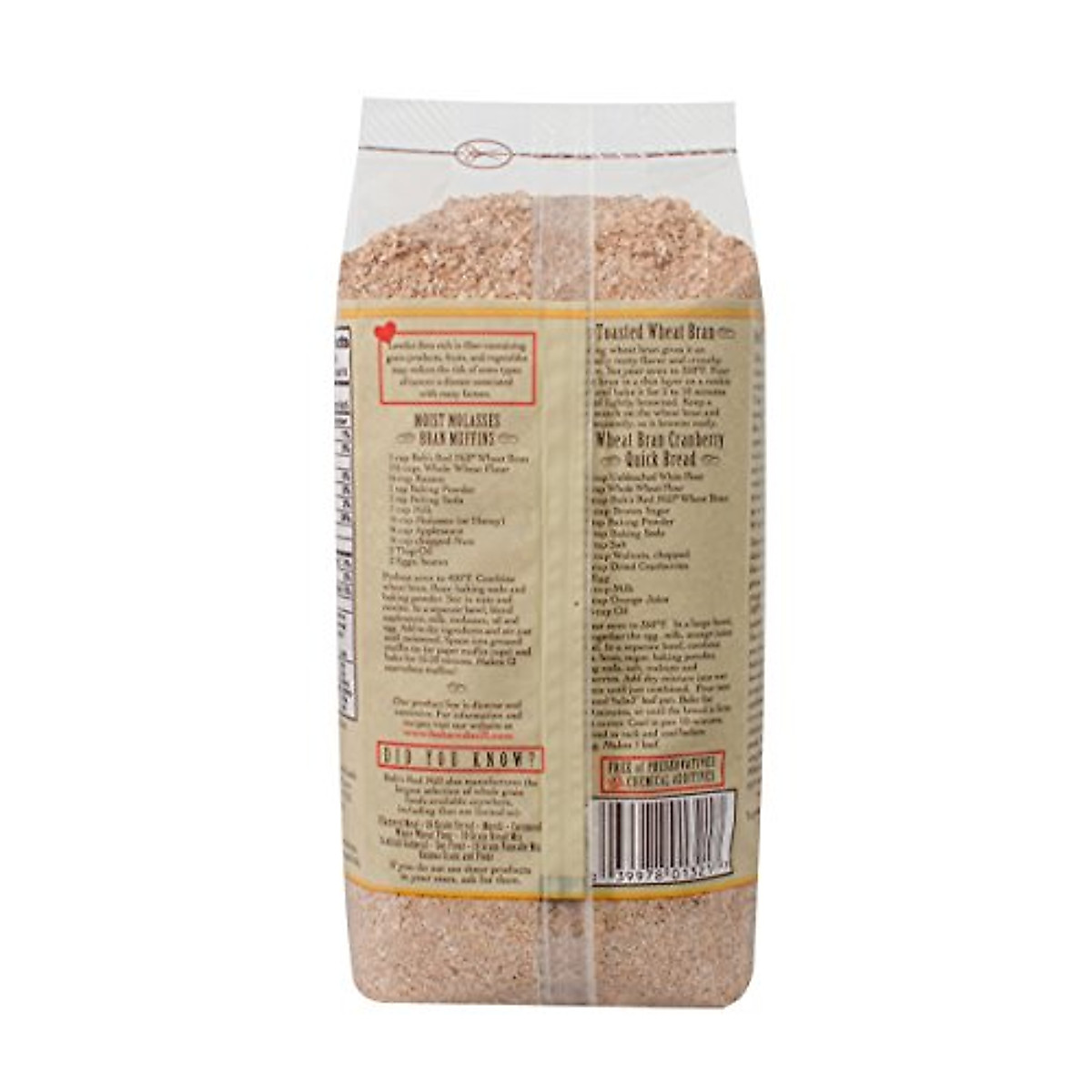 Bob's Red Mill Wheat Bran, 8-ounce (Pack of 4)