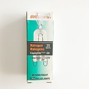 Sylvania 57000 - 25CAPSYLITE/G9/CL 120V Bi Pin Base Single Ended Halogen Light Bulb