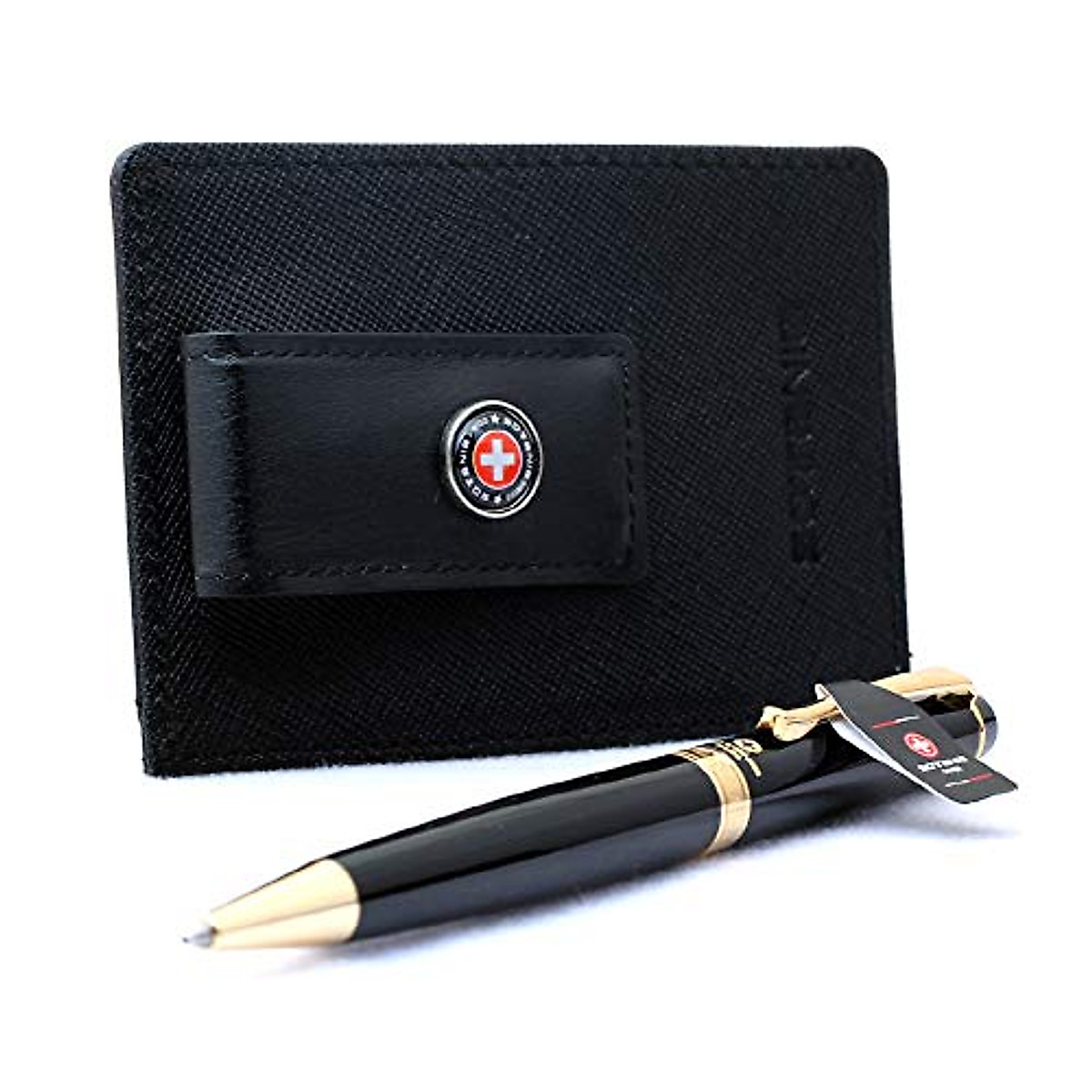 Sotania Swiss- Personalized Roller Ballpen, Ballpoint pen, Ball pen, Refillable Pen with Genuine Leather Pocket Money Clip Premium Gifts for men by womens