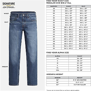 Signature by Levi Strauss & Co. Gold Men's Bootcut Fit Jeans, Headlands, 38W x 32L