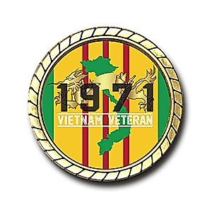 US Army Vietnam Veteran 1971 Challenge Coin - Officially Licensed