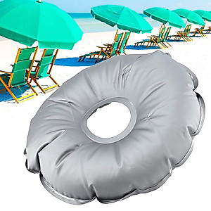 Haofy Round Umbrella Base Weights, Portable Foldable Round Outdoor Umbrella Flag Base Weight BaG Filled with Water for Beach Outdoor Pool Lawn