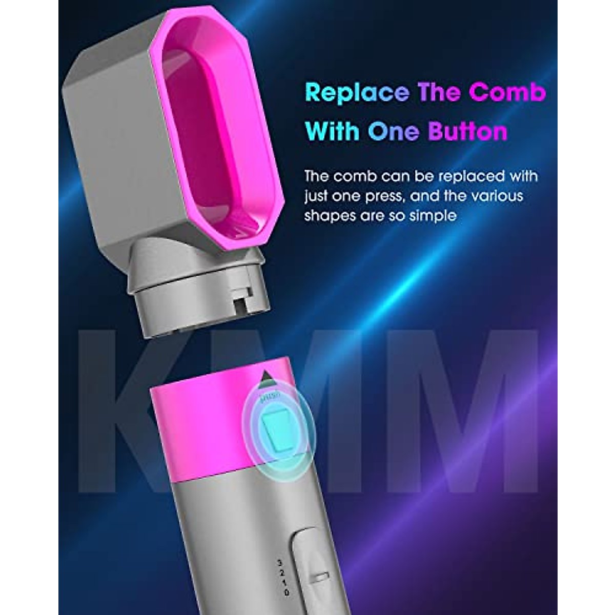 EWSBI Hair Dryer Brush Set，5 in 1 Detachable Blow Dryer Brush with Negative Ion Technology, Suitable for Straightening, Curling, Blow Drying of Hot Air Brush