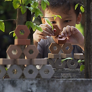 Guidecraft Little Pavers - 60 pc. Set: Block Builders Set for Construction and Stacking