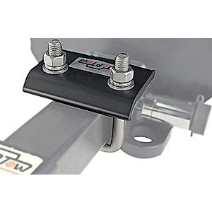 TOPTOW 64707 Trailer Hitch Tightener Anti Rattle Clamp for 1.25 Inch and 2 Inch Receiver Hitches, Black Aluminum Stabilizer Plate, 2 Packs