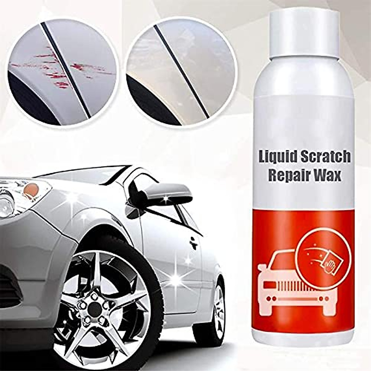 Autodoc Liquid Scratch Repair Wax,Liquid Car Polishing Agent,Anti-Scratch Hydrophobic Polish Nano Coating Agent,Car Surface Scratch Remover for Car nterior, All Surfaces (30ml)