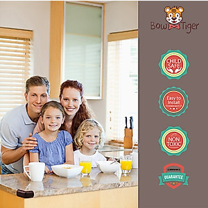 Premium Corner Guards from Bow-Tiger™ - 16 Corner Cushion Bumpers - Extra Dense Safety Foam Furniture and Table Protectors - Coffee