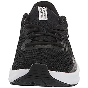 Under Armour Women's Charged Pursuit 3, Black/White, 9.5 Medium US