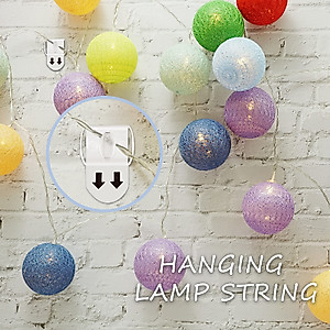 Jetec 120 Mini Clear Hook Clips With144 Pcs Tapes Christmas Transparent Light Hook Clips Self Adhesive Hooks Hanging Clip Multifunction Xmas Decoration Wall Hanging Clips for Outdoor Indoor