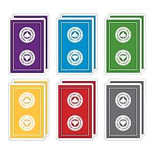 Baron Barclay The Official American Contract Bridge League (ACBL) Playing Cards - 1 Dozen Decks - Bridge Sized - Plastic Coated