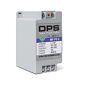 1 Phase to 3 Phase Converter, My-PS-5 Model, Suitable for 3HP(2.2kW) 9 Amps 200-240V 3 Phase Motor, DPS Should Be Used for One Motor Only, Input/Output 220V, Digital Type