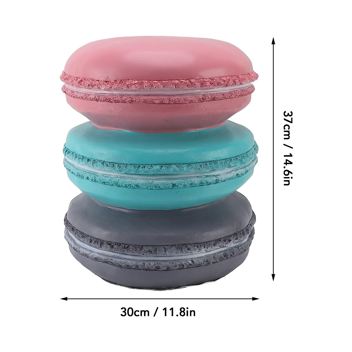 NOENNULL Shoe Change Cute Stool Fun Food Stool for Kids Foot Rest Stool for Living Room Bedroom Macaron Biscuits Shaped