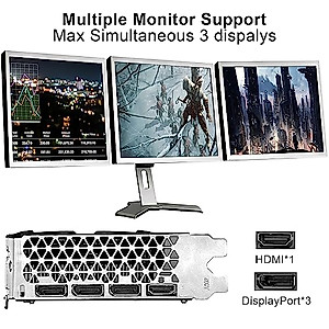 SHOWKINGS Radeon RX 580 8GB Graphics Card, 256Bit 2048SP GDDR5 AMD Video Card for Pc Gaming, DP HDMI DVI-Output, PCI Express 3.0 with Dual Fan for Office and Gaming