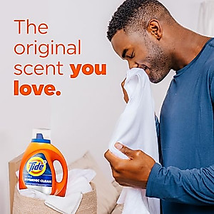 Tide Hygienic Clean Heavy 10X Duty Laundry Detergent Liquid Soap, Original Scent, HE Compatible, 59 Loads, 84 fl oz