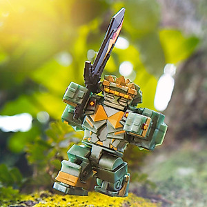 Roblox Celebrity Collection - Fantastic Frontier: Gold Corrupted Knight + Two Mystery Figure Bundle [Includes 3 Exclusive Virtual Items]