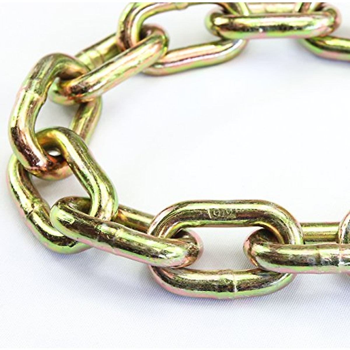 Gripon (Pack of 2) 3/8" x 35" Grade 70 Tow Safety Chains with 3/8" Forged Safety Hook