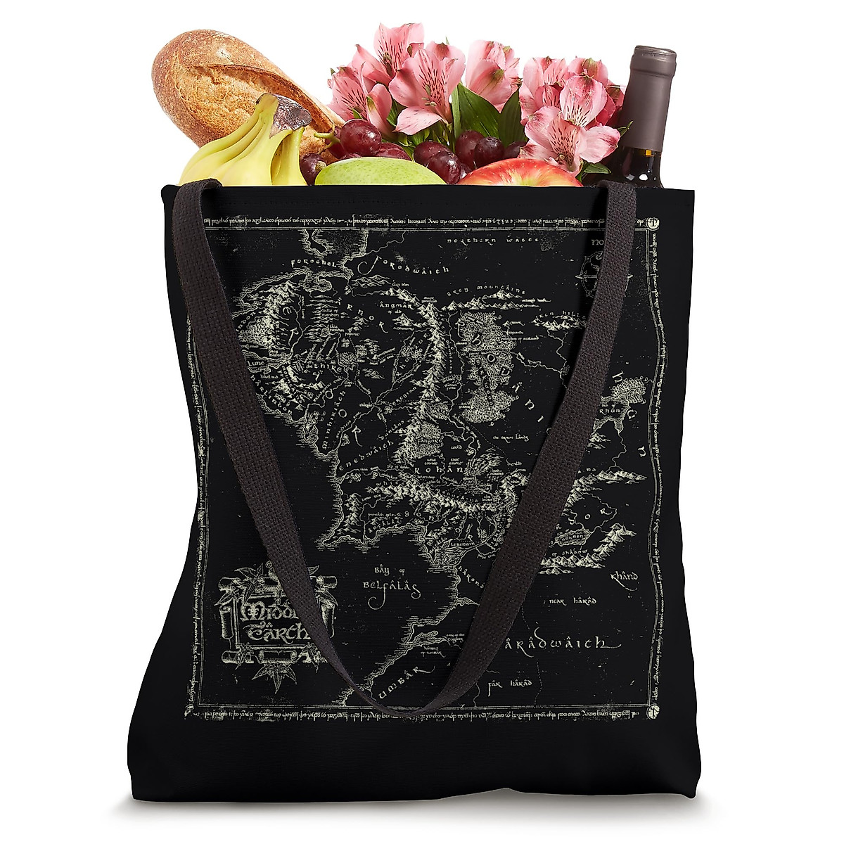 The Lord of the Rings Map of Middle Earth Tote Bag
