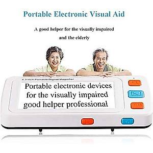Handheld Portable Digital Reading Magnifier - Electronic Reading Aids with 4.3 Inch LCD Screen - Low Vision Aids Provides 4x-32x Text Enlargement
