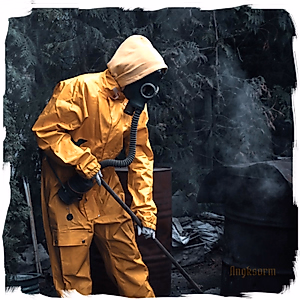 Angksorm PST-100X Respirator Hose Tube Pipe Assembly Universal 40mm Thread Extension Hose, 20-inch Length, Black, 1PCS